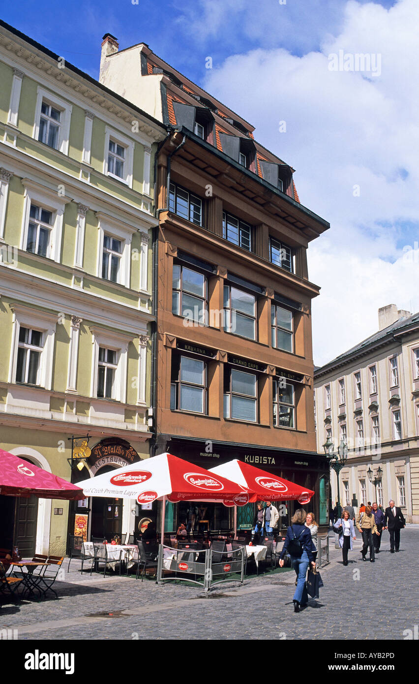 Cubist style house of the black madonna housing hi-res stock ...