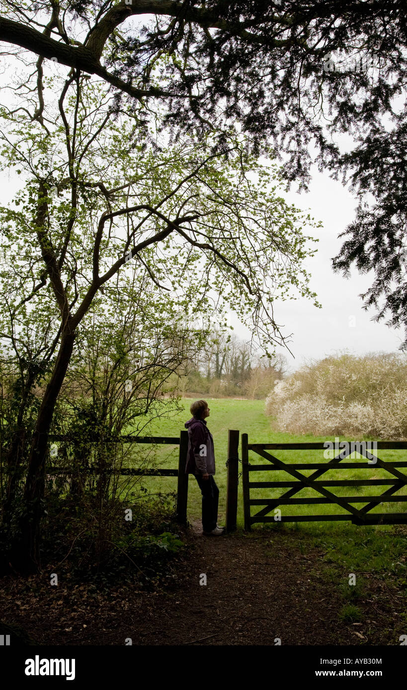 Female walker resting hi-res stock photography and images - Alamy