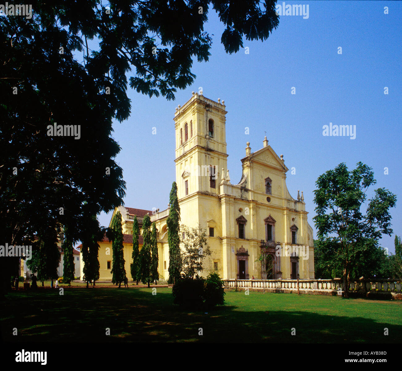Largest Church in Goa built C1510 Stock Photo - Alamy