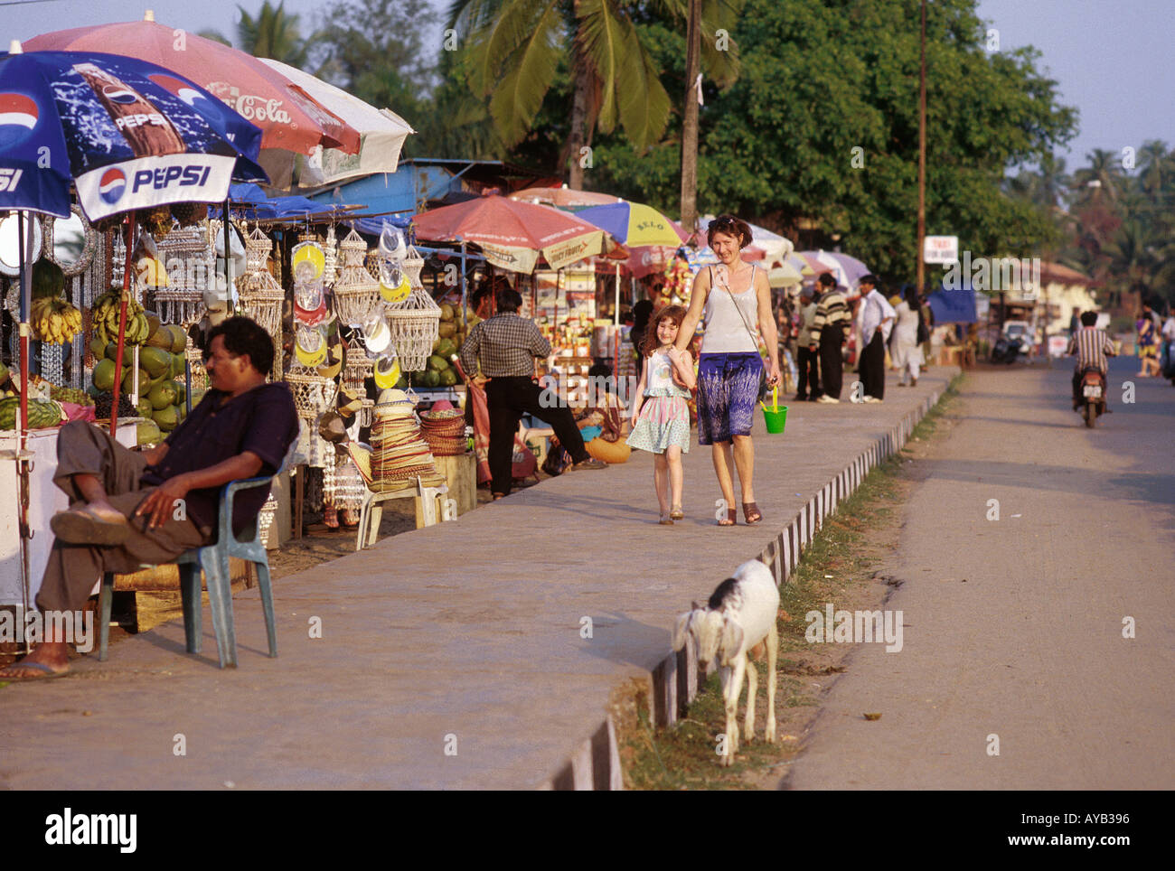 Holiday Resort of Colvi in Goa India Stock Photo - Alamy