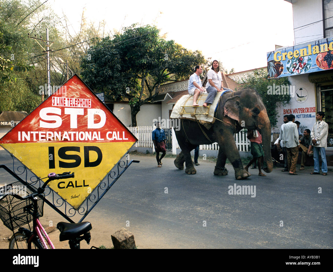 Phone Kiosk in Kerala India Stock Photo - Alamy