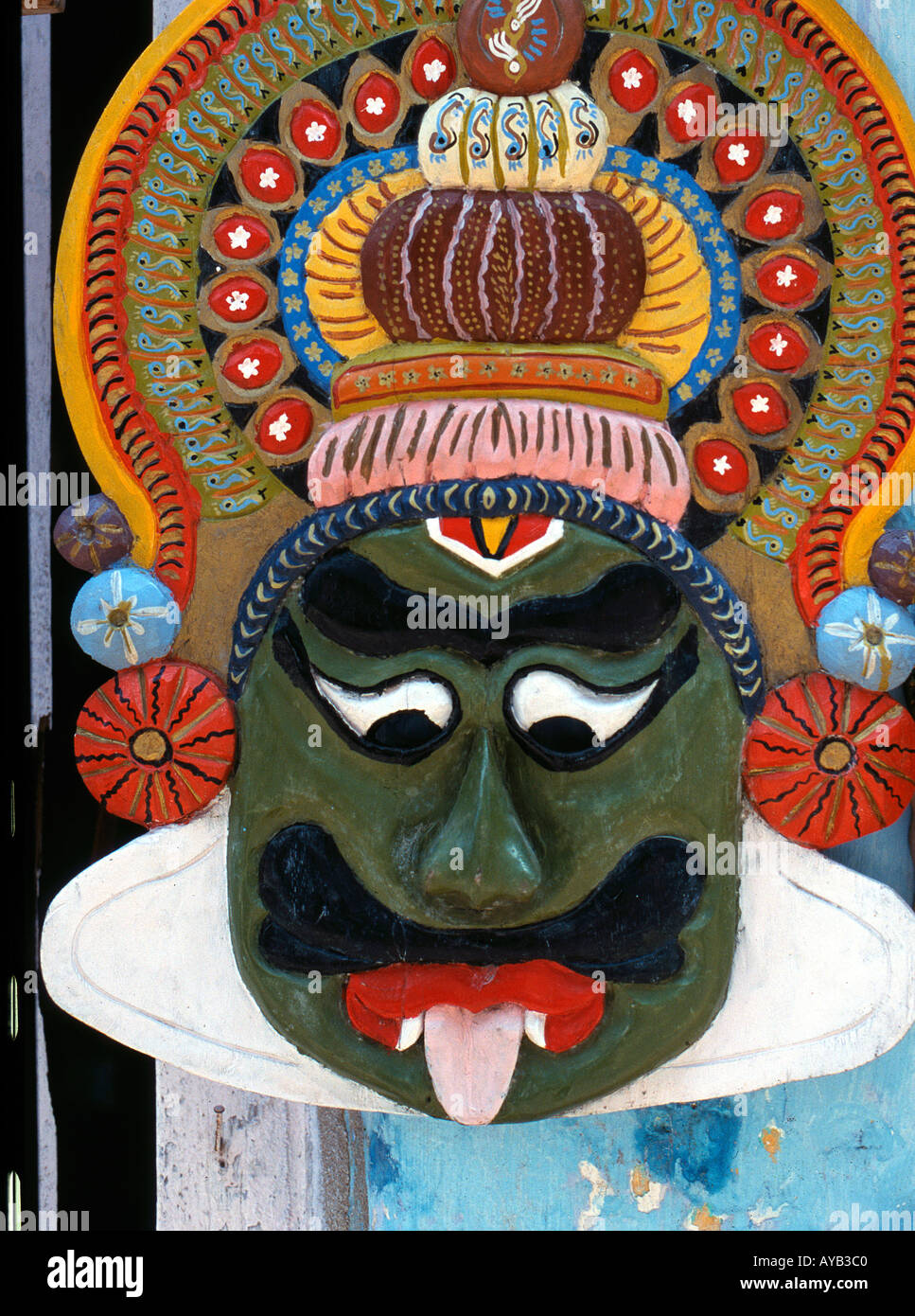 Mask drawing Kerala India Stock Photo - Alamy