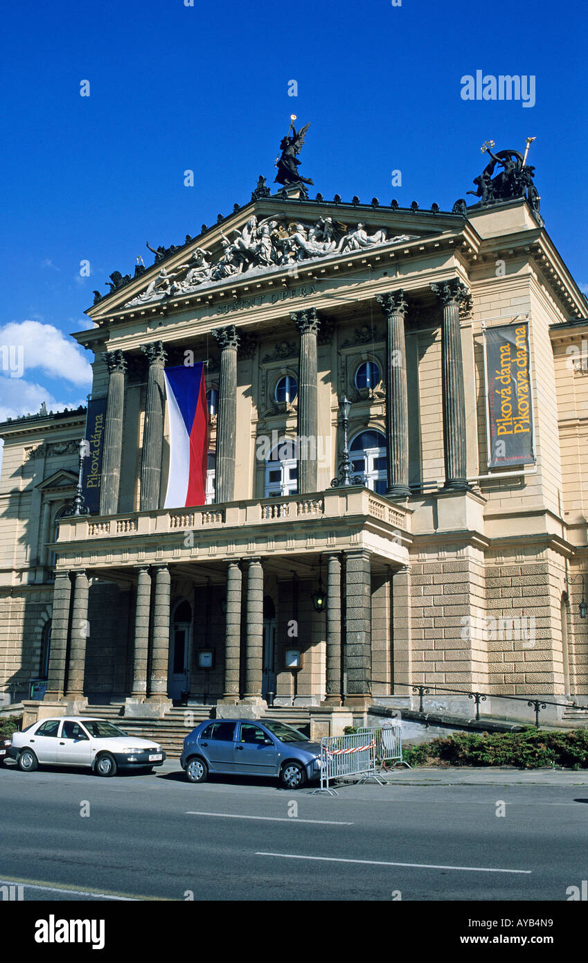Exterior of the Statni Opera Praha or Opera House Wilsonova 4 New Town ...