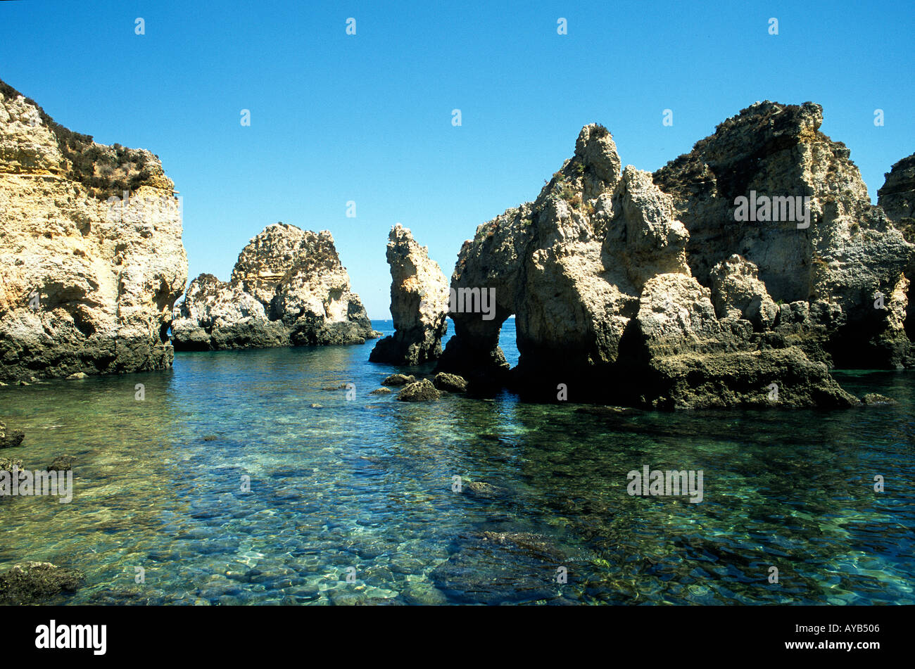 Lagos, the rocks and caverns Stock Photo - Alamy