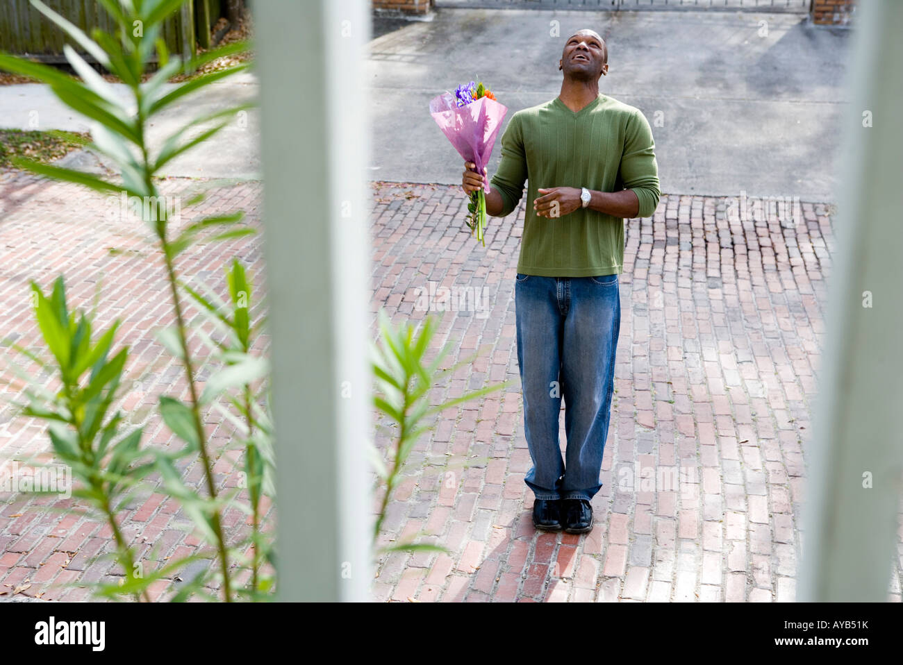 Elevated view handsome young hi-res stock photography and images - Alamy