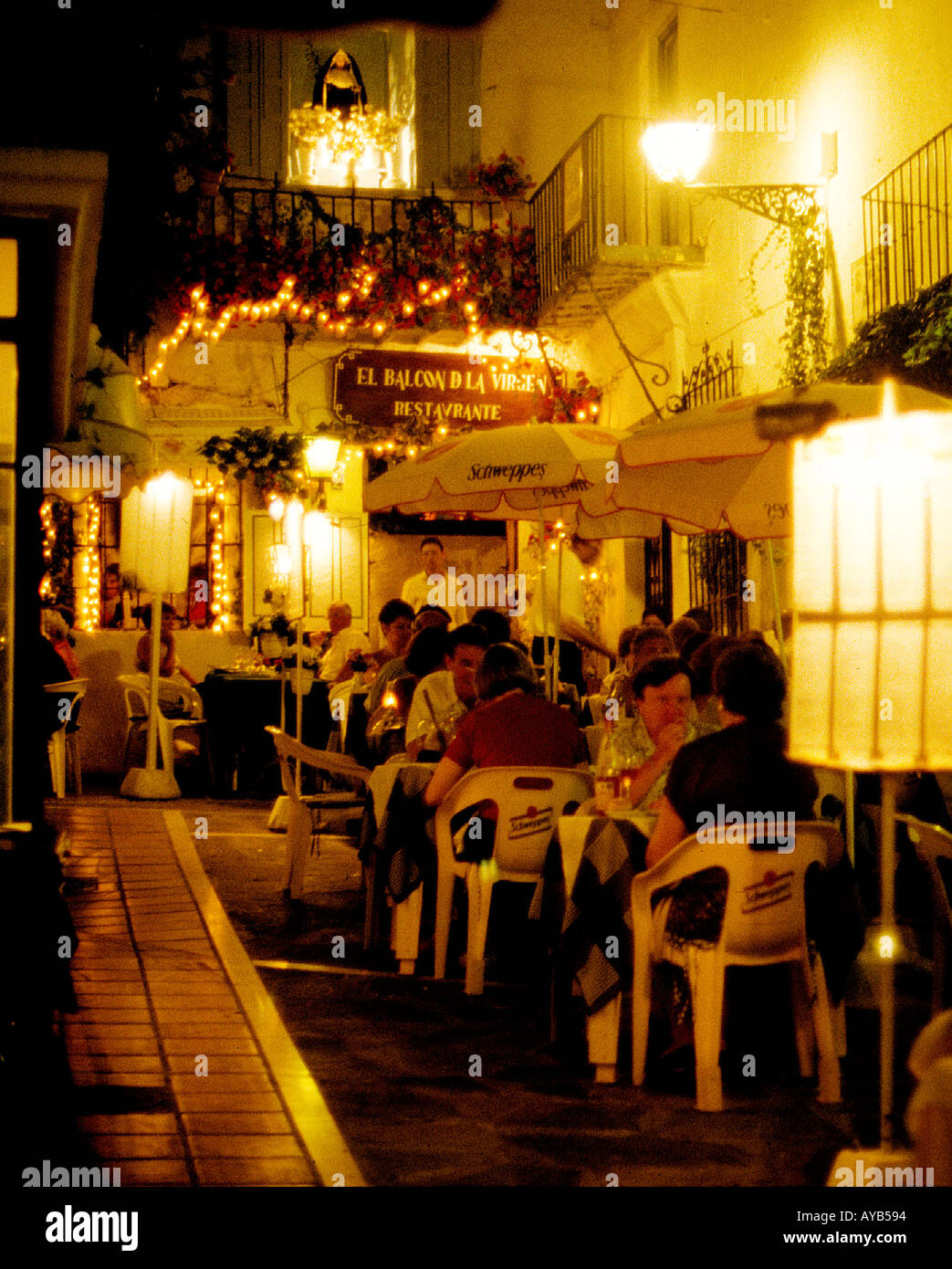Marbella old town restaurant hi-res stock photography and images - Alamy