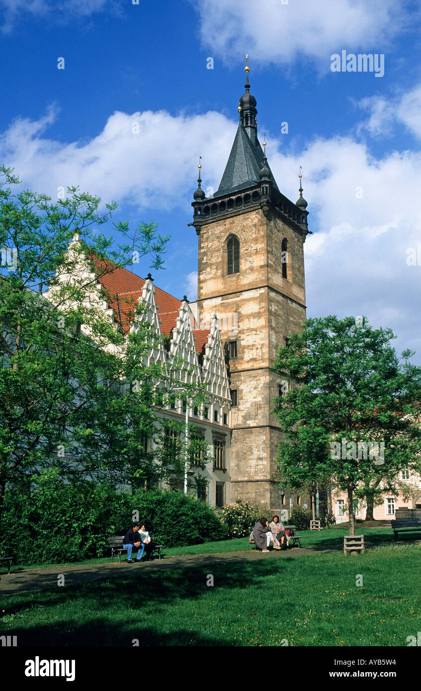 Prague charles square new town hall hi-res stock photography and images ...