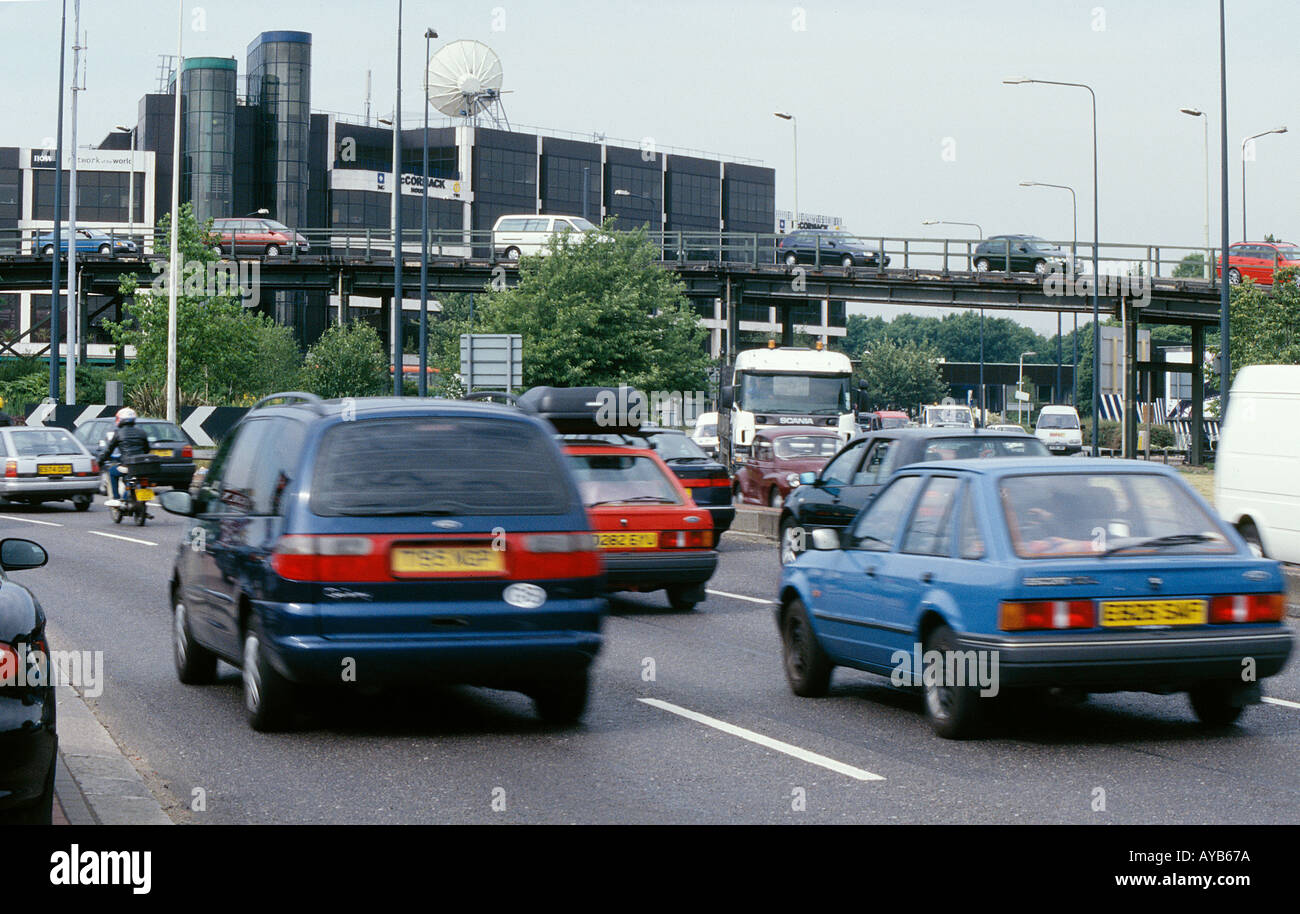 Flyover Hogath Roundabout Hammersmith west London Stock Photo - Alamy