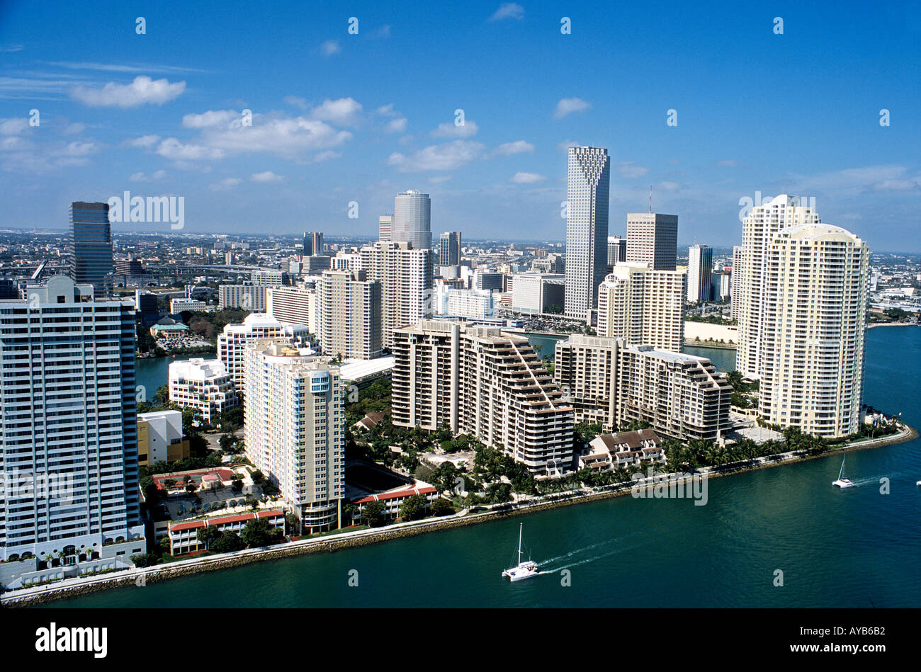 Aerial view miami apartments condominiums hi-res stock photography and ...