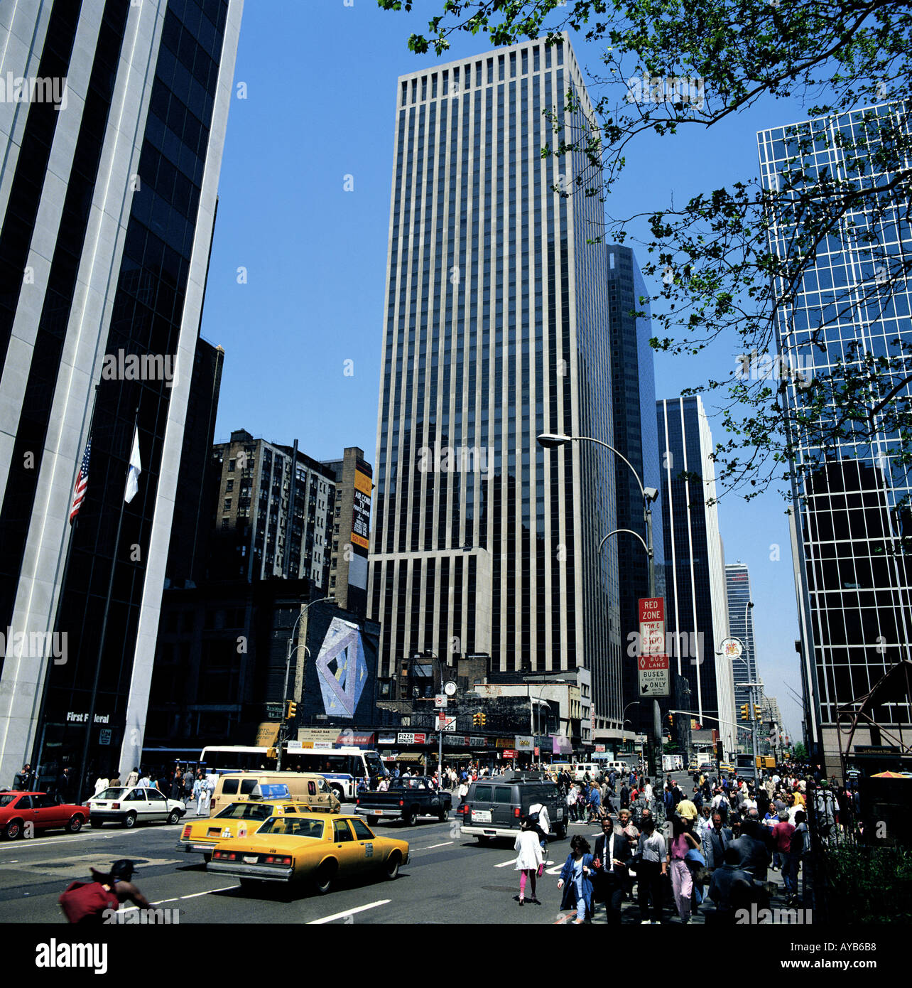 6th Avenue New York USA in year 1998 Stock Photo - Alamy