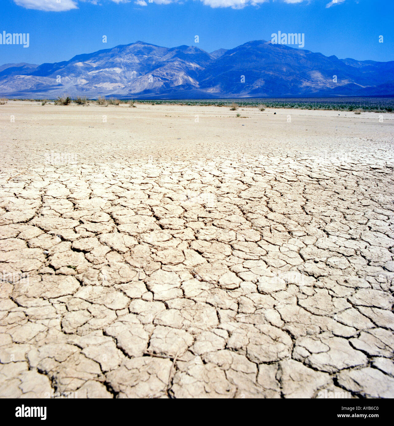 Death Valley hot arid and dry desert below sea level. California USA ...