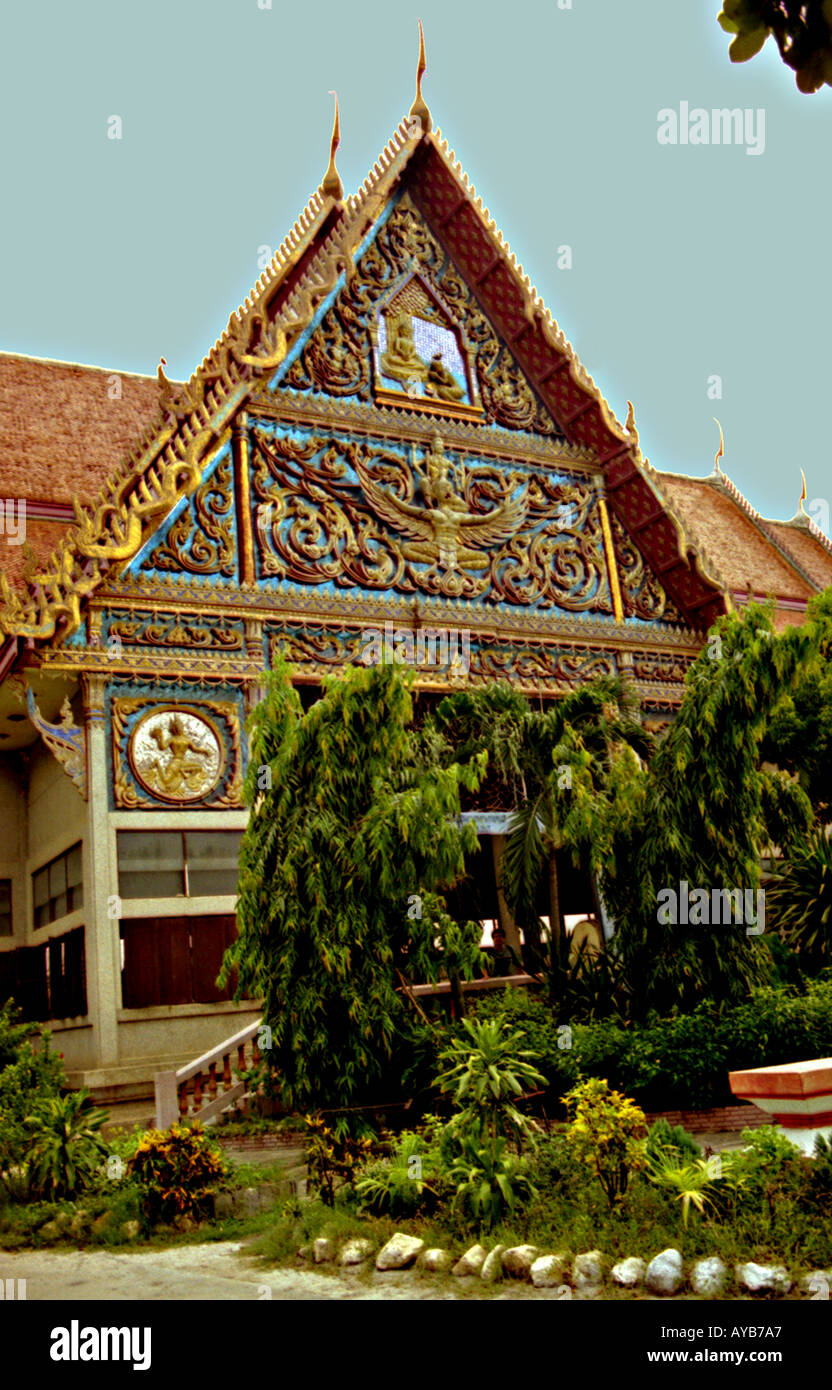 Wat Temple in Grand Palace zone Stock Photo - Alamy