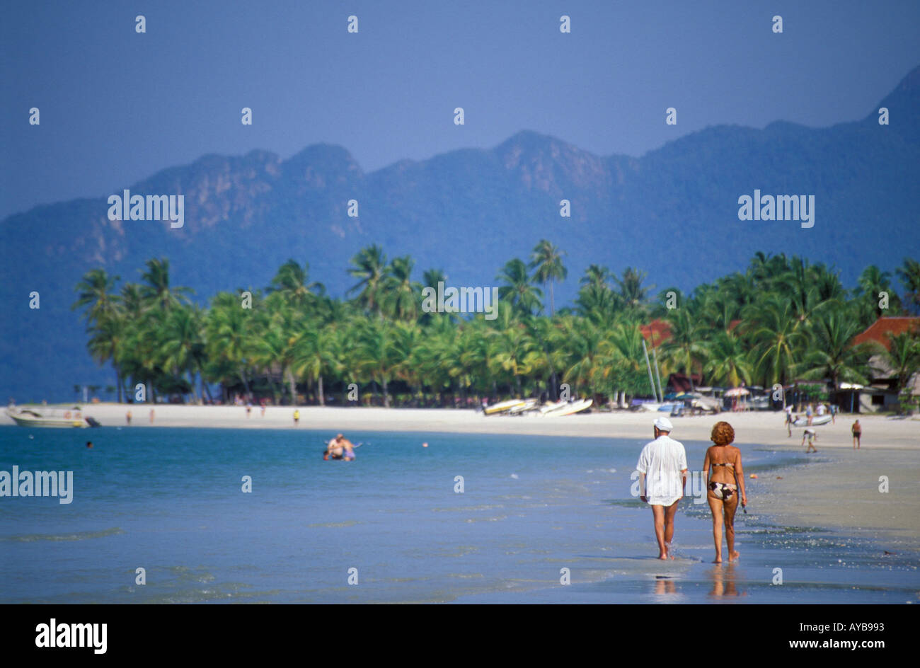 Malaysia Langkawi Beach At Pantai Cenang Stock Photo - Alamy