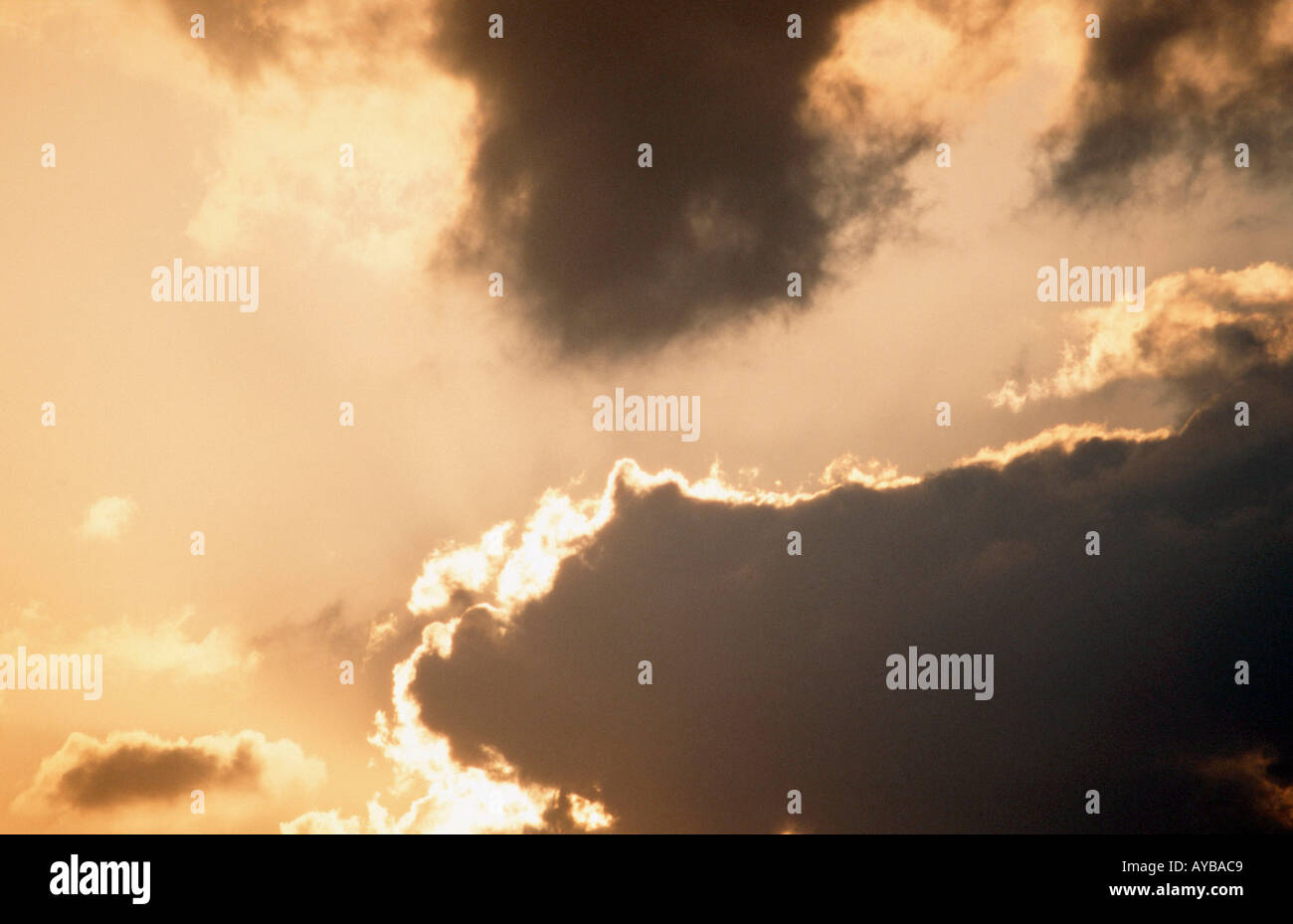 Clouds at dawn Himmel sky Querformat horizontal Stimmung mood Stock ...