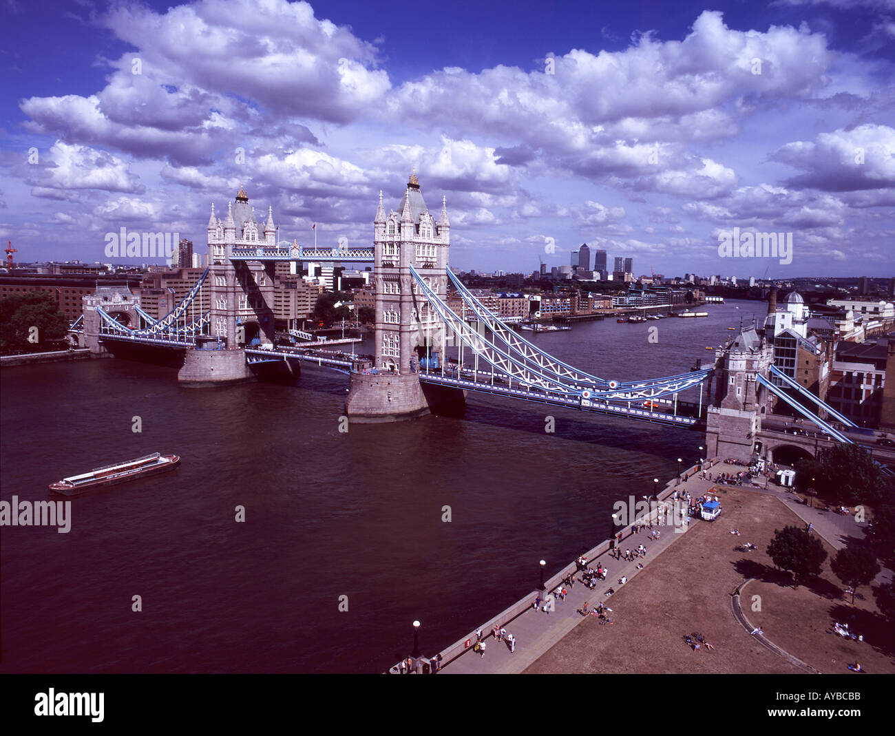 View of Tower Bridge River Thames London Stock Photo - Alamy