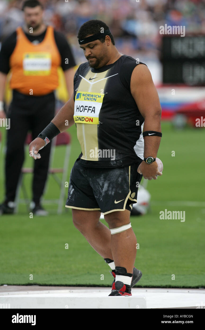 World Shot Put champion Reese Hoffa of the USA winning at the 2007 ...