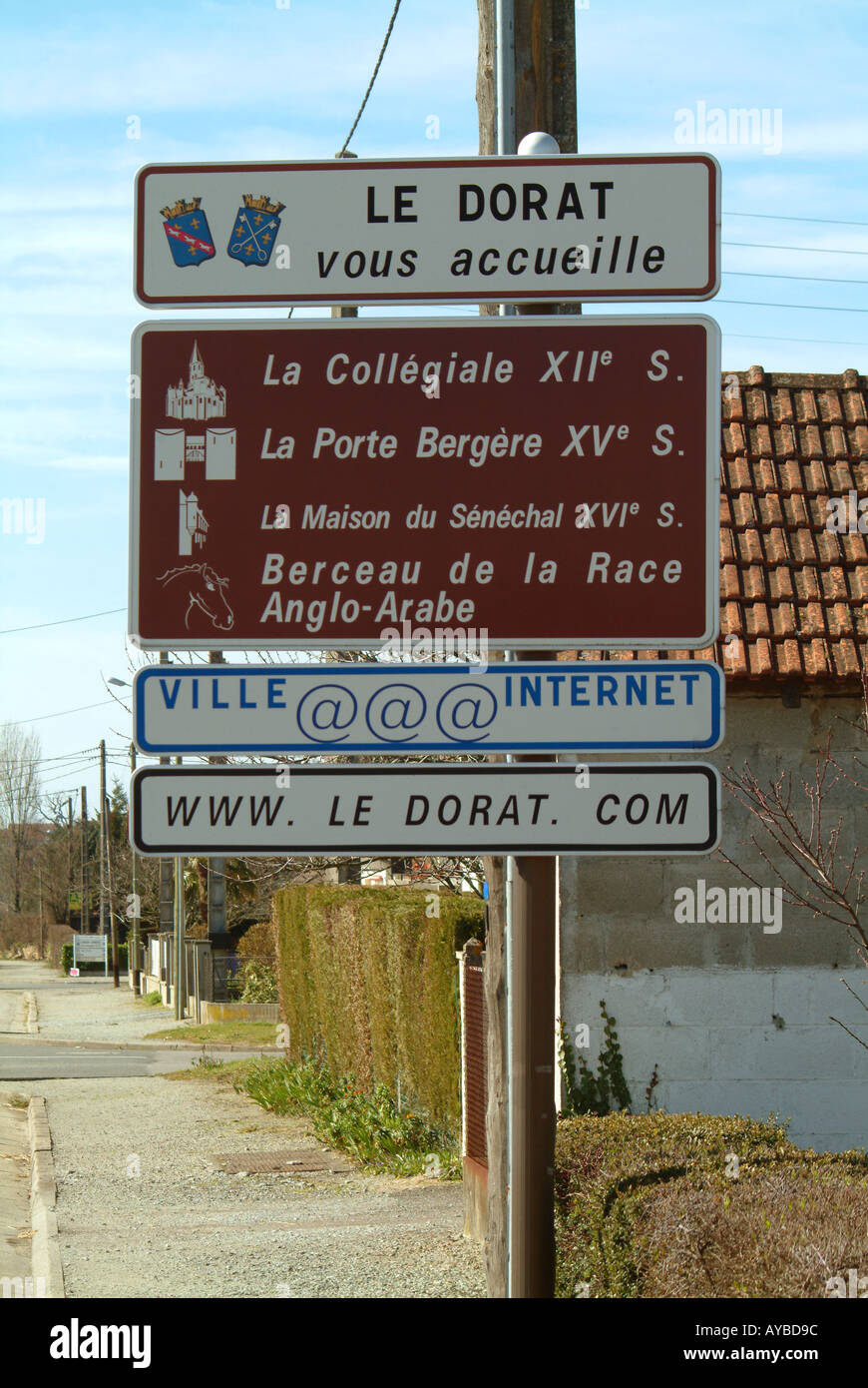 le doratMBF1412 le Dorat Haute Vienne Limousin France town boundary ...