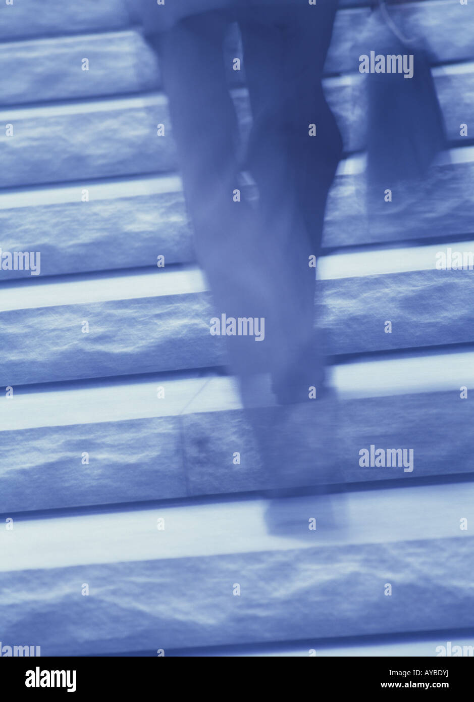 Man Walking up Steps Stock Photo - Alamy