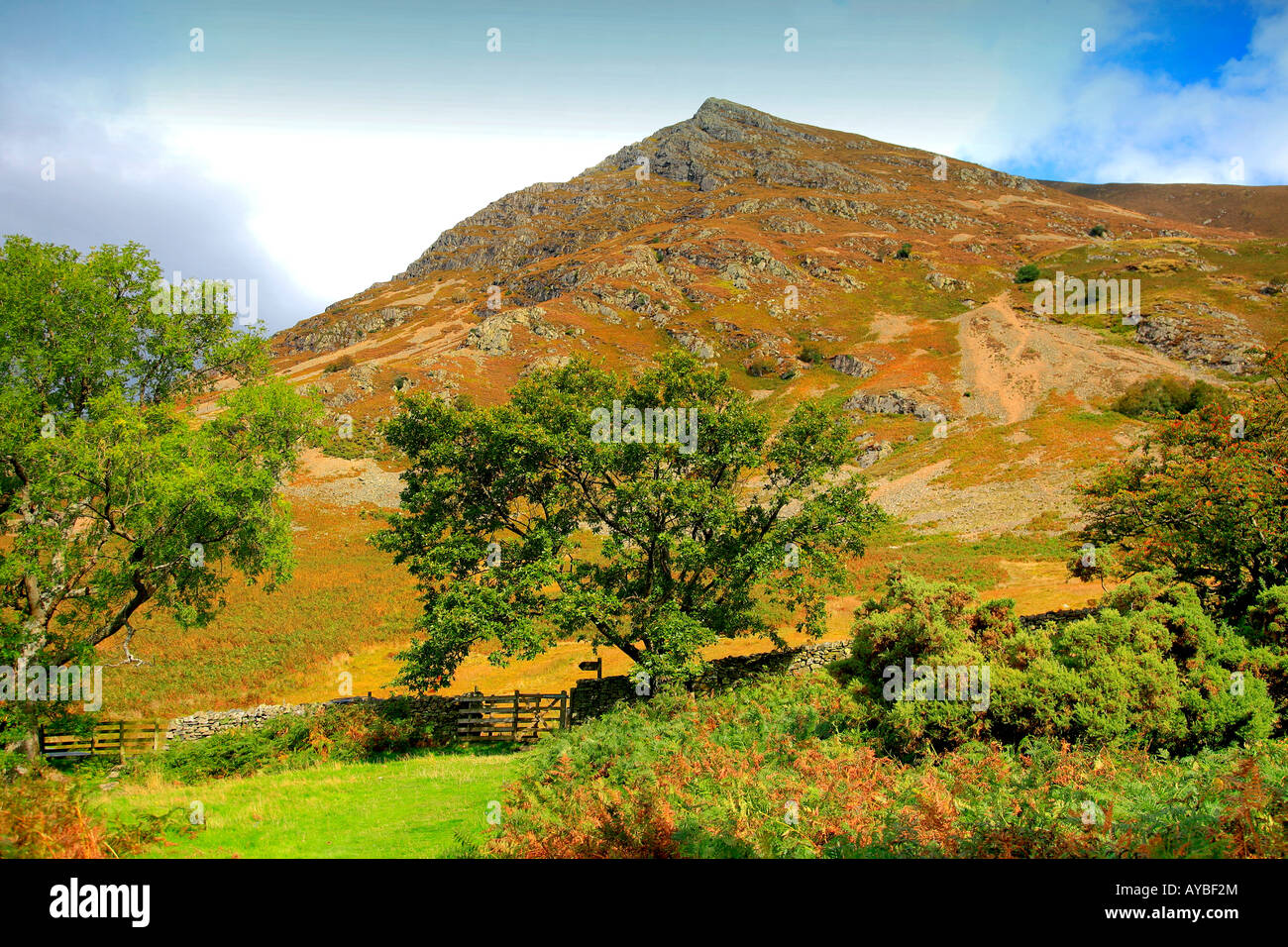 Grasmoor Fell Crummock Water Lake District Cumbria England Britain Uk ...