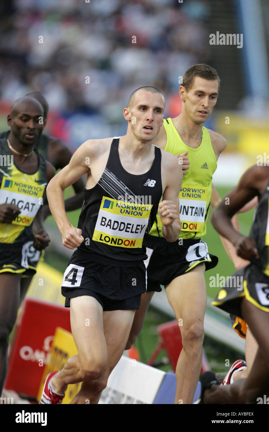 UK athlete Andy Baddeley competing in the 1500m at the Crystal Palace ...