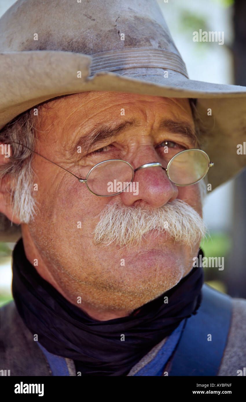 MR 537 Confederate soldier and cowboy John Smith at the annual Fort ...