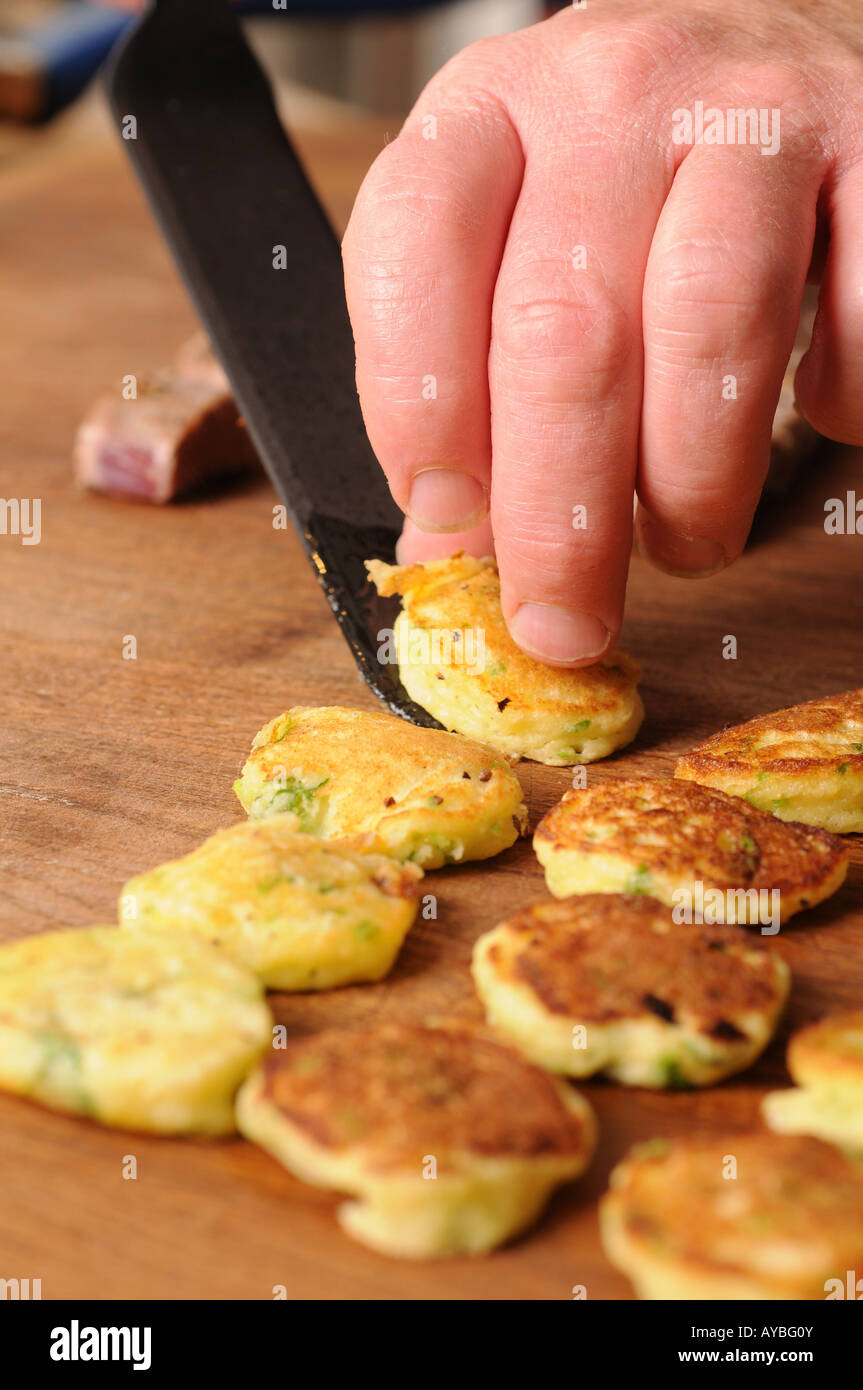 Chef making canapes hi-res stock photography and images - Alamy