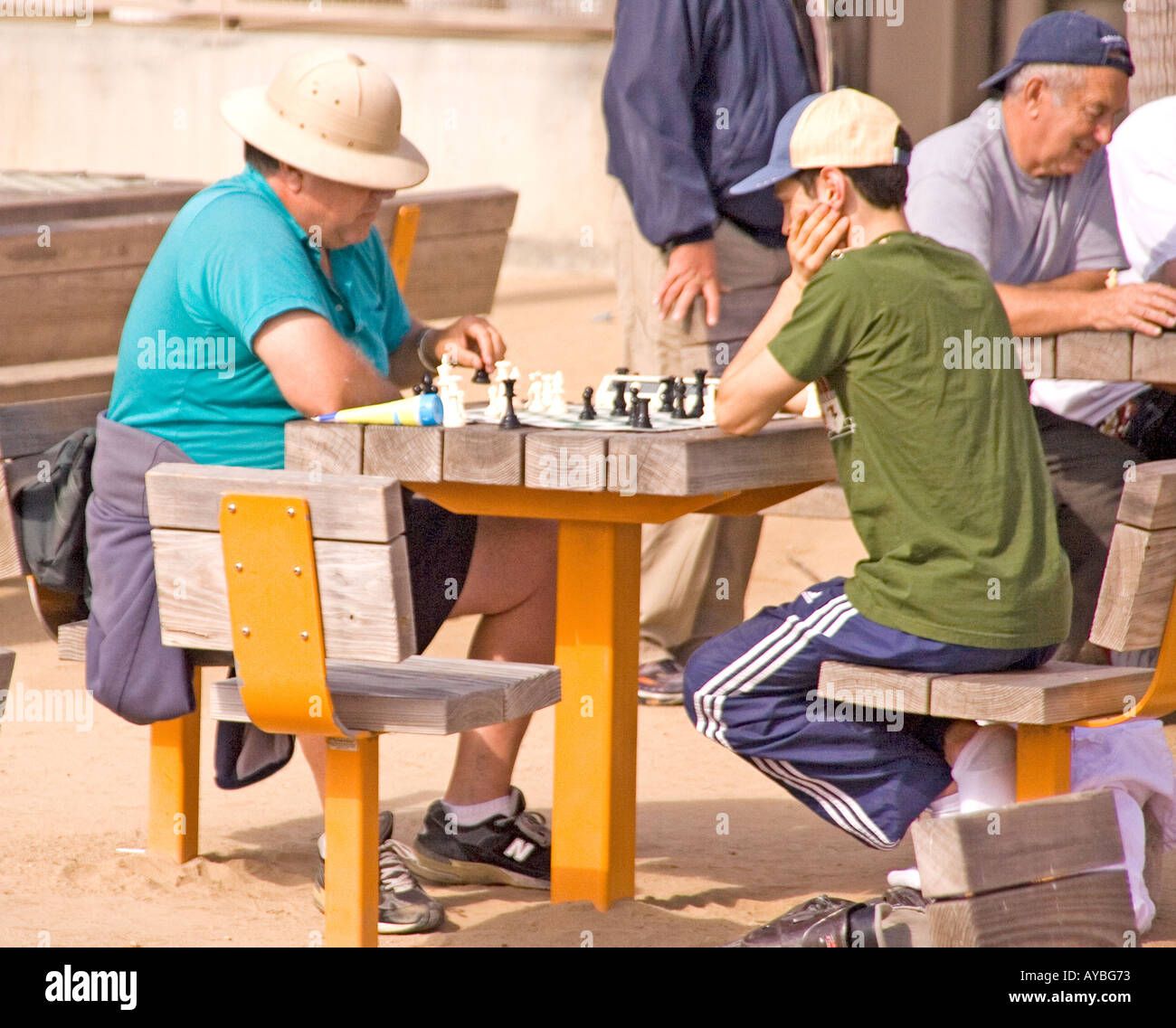 Playing Chess on Santa Monica beach Santa Monica Los Angeles California ...