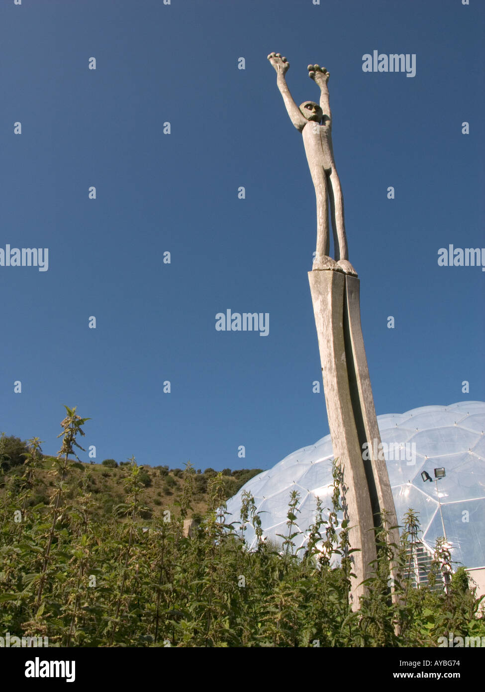 hop stilt walker by sculptor Reece Ingram at the Eden Project Cornwall ...