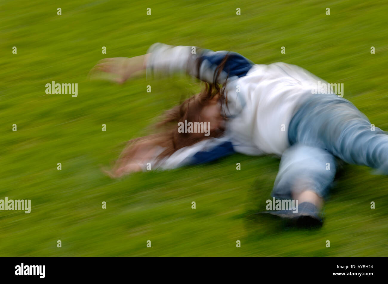 Person Rolling On The Ground