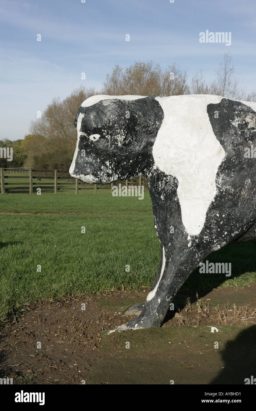 The famous Conerete Cows at Milton Keynes the New Town Stock Photo - Alamy