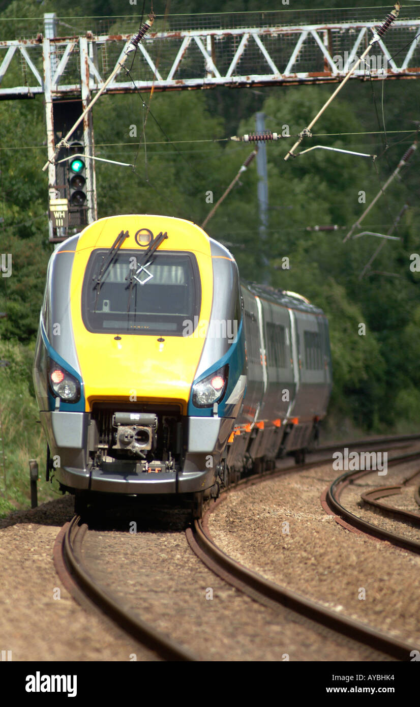 Midland Main Line class 222 Meridian train Stock Photo - Alamy