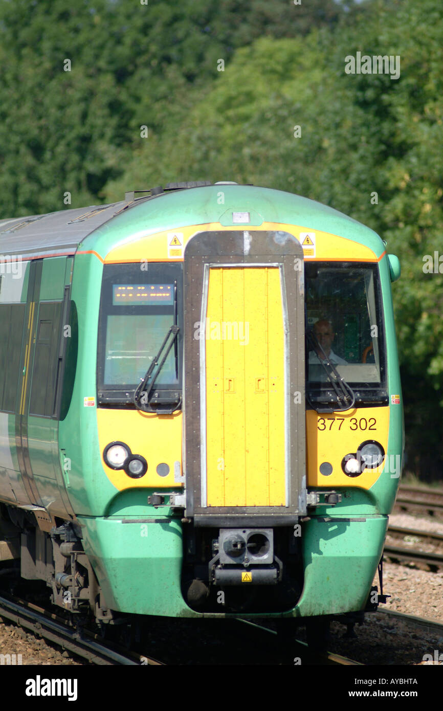 South Central Class 377 train travelling through the english ...