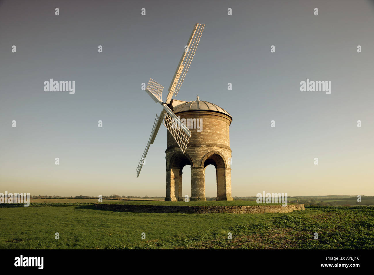 A windmill built by Sir Edward Peyto as a folly and used as a viewing ...