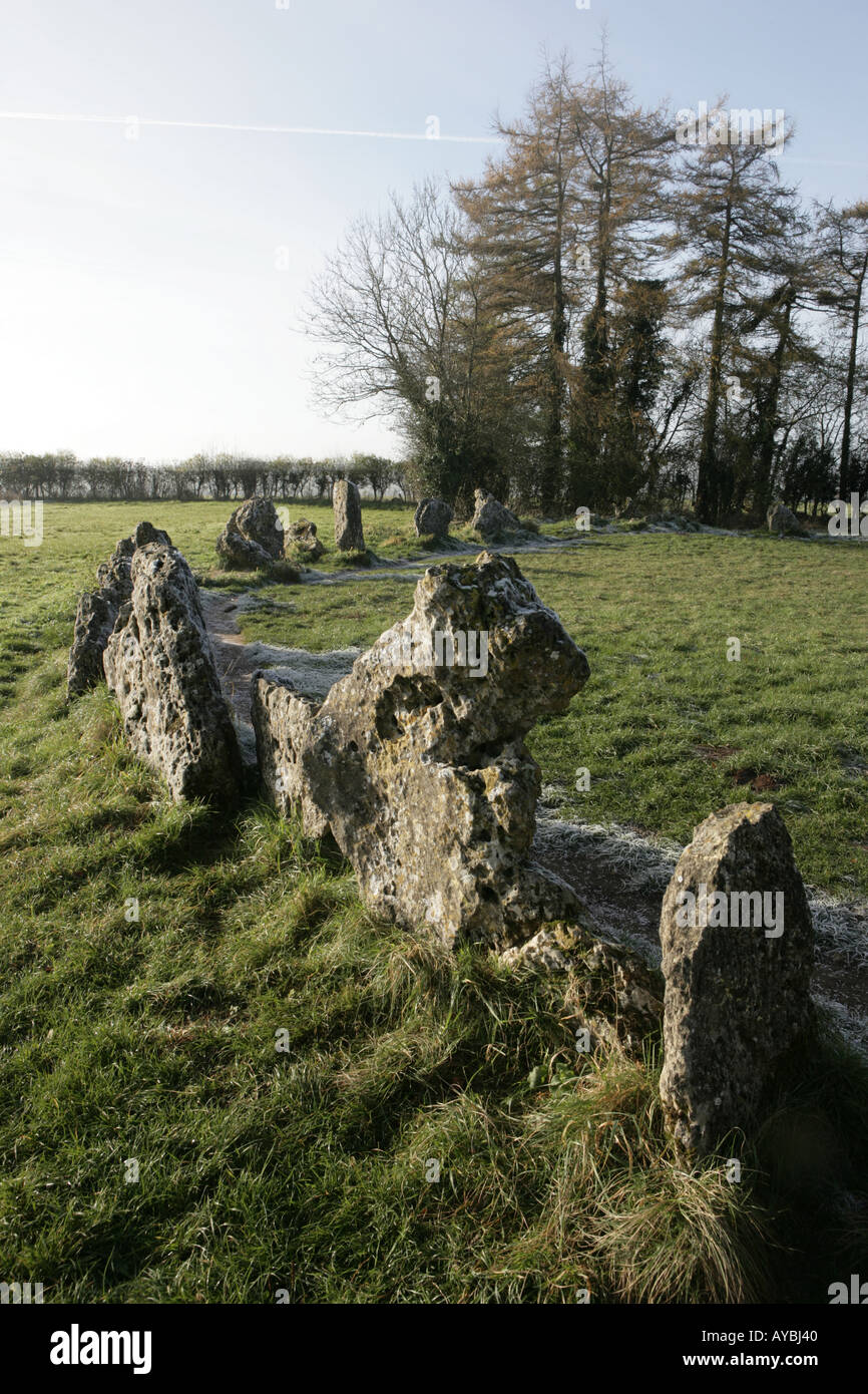 The Cotswold at the Rollright Stones a Bronze Age stone circle are part ...