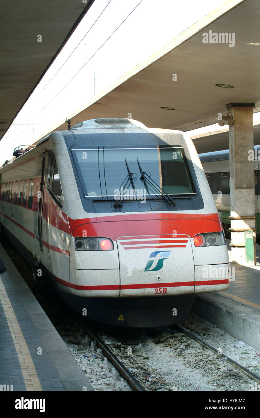ETR460 Eurostar high speed train at SMN railway station Florence Italy ...