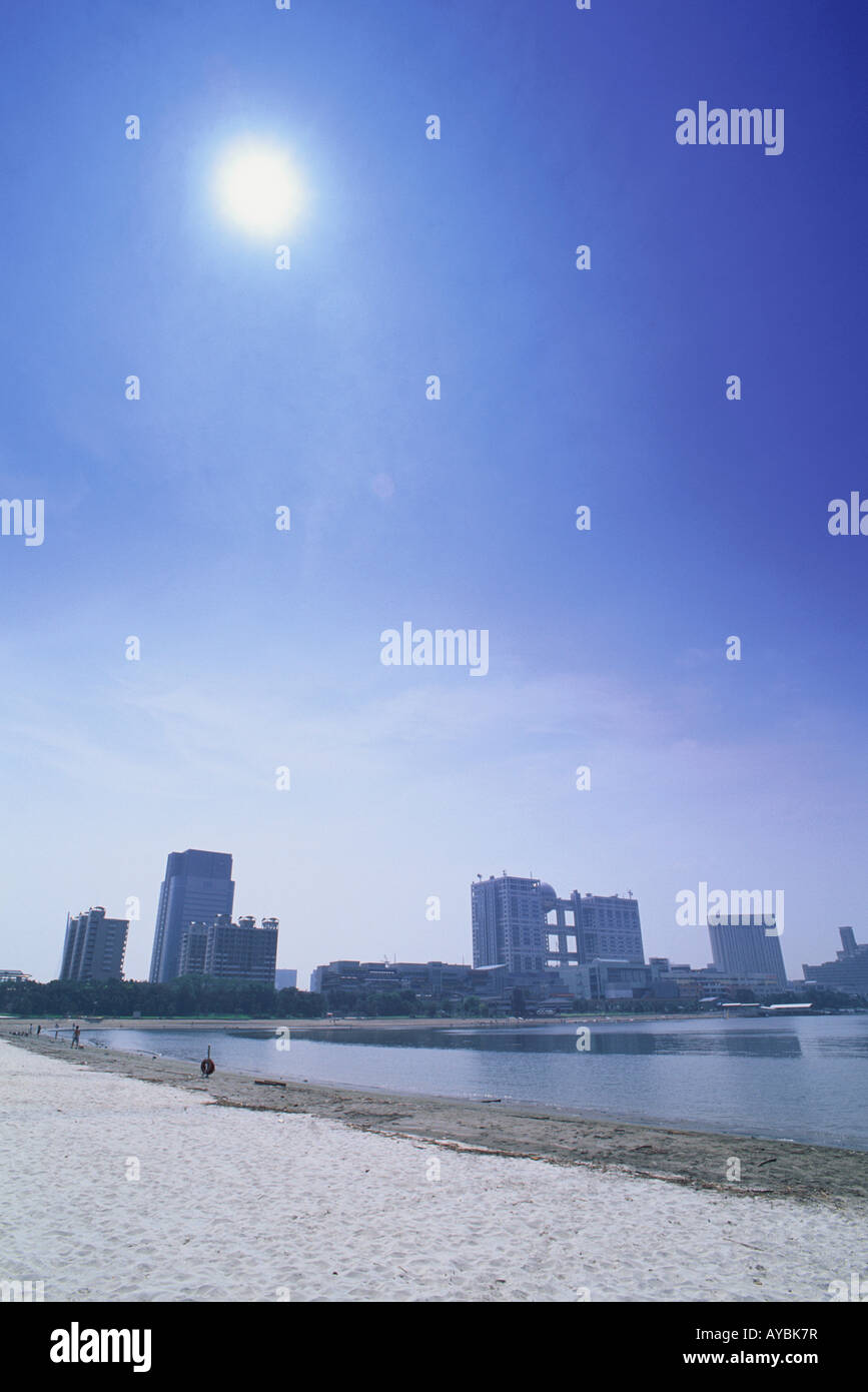 Buildings Behind Beach Stock Photo - Alamy
