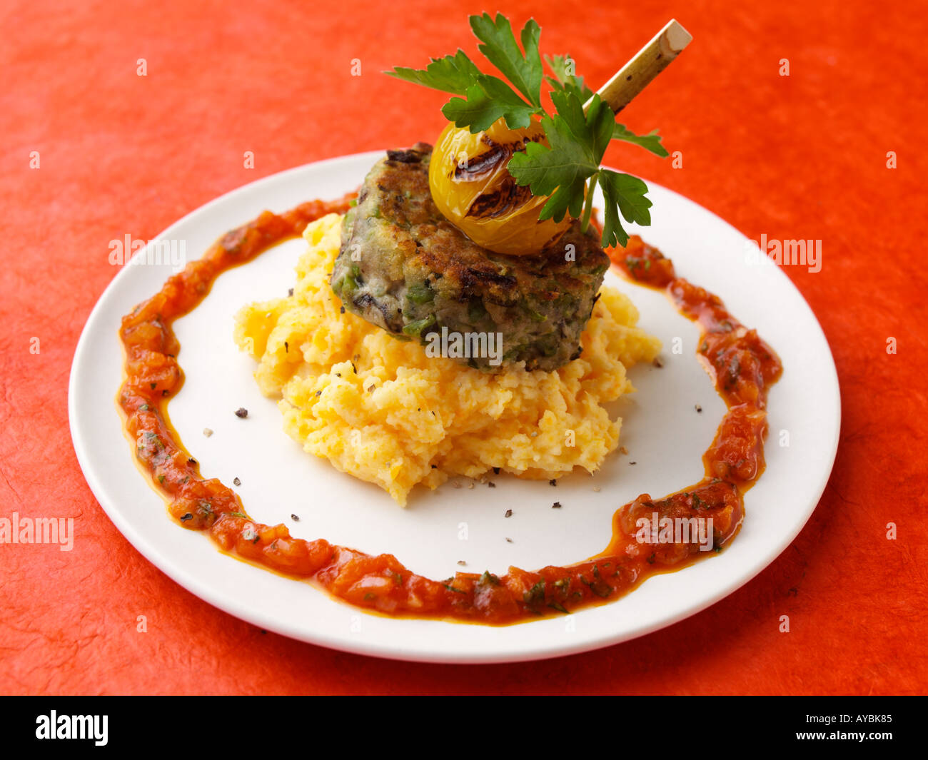 Veggie Burger main meals Stock Photo - Alamy