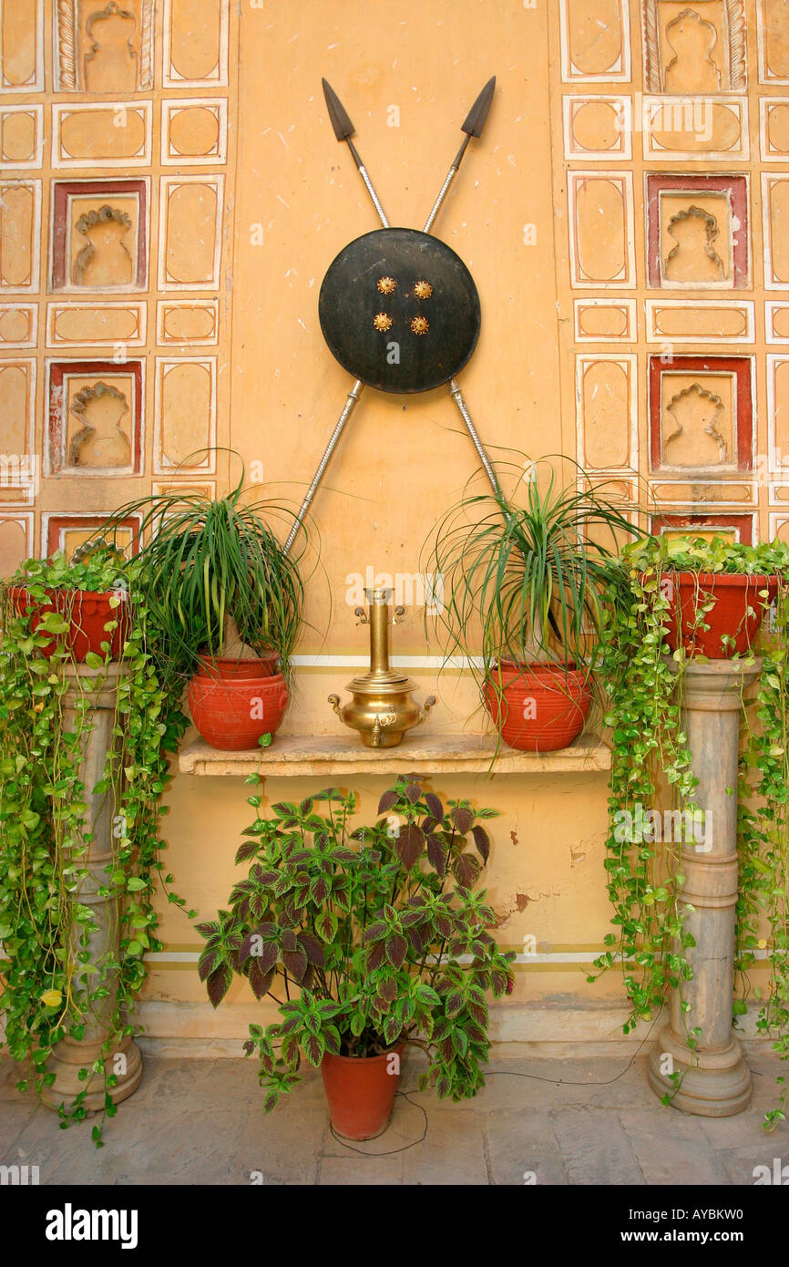 Interior of the Samode Palace, Samode, Rajasthan, India Stock Photo - Alamy