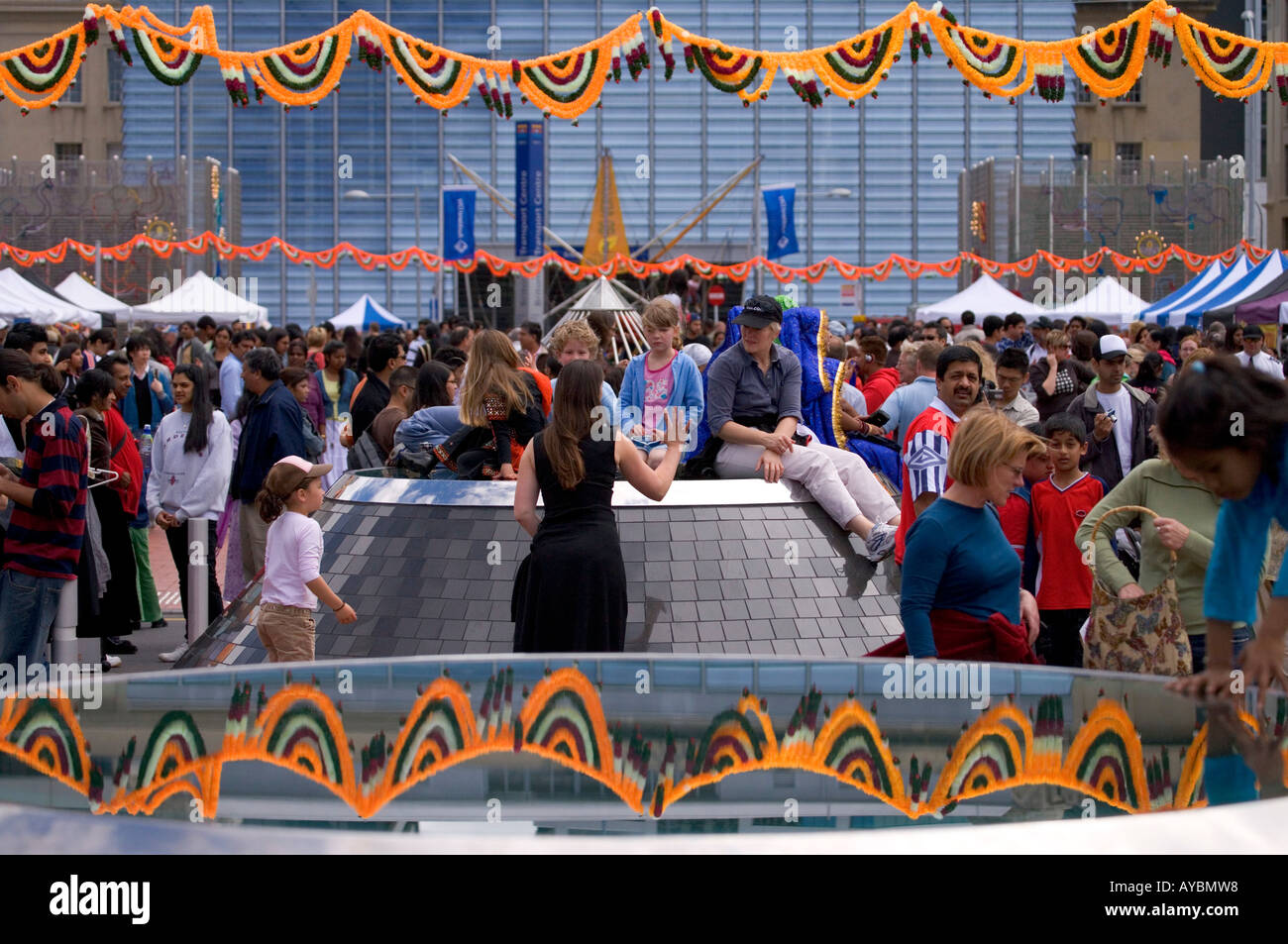 Diwali Festival of Lights Britomart Auckland New Zealand Stock Photo ...