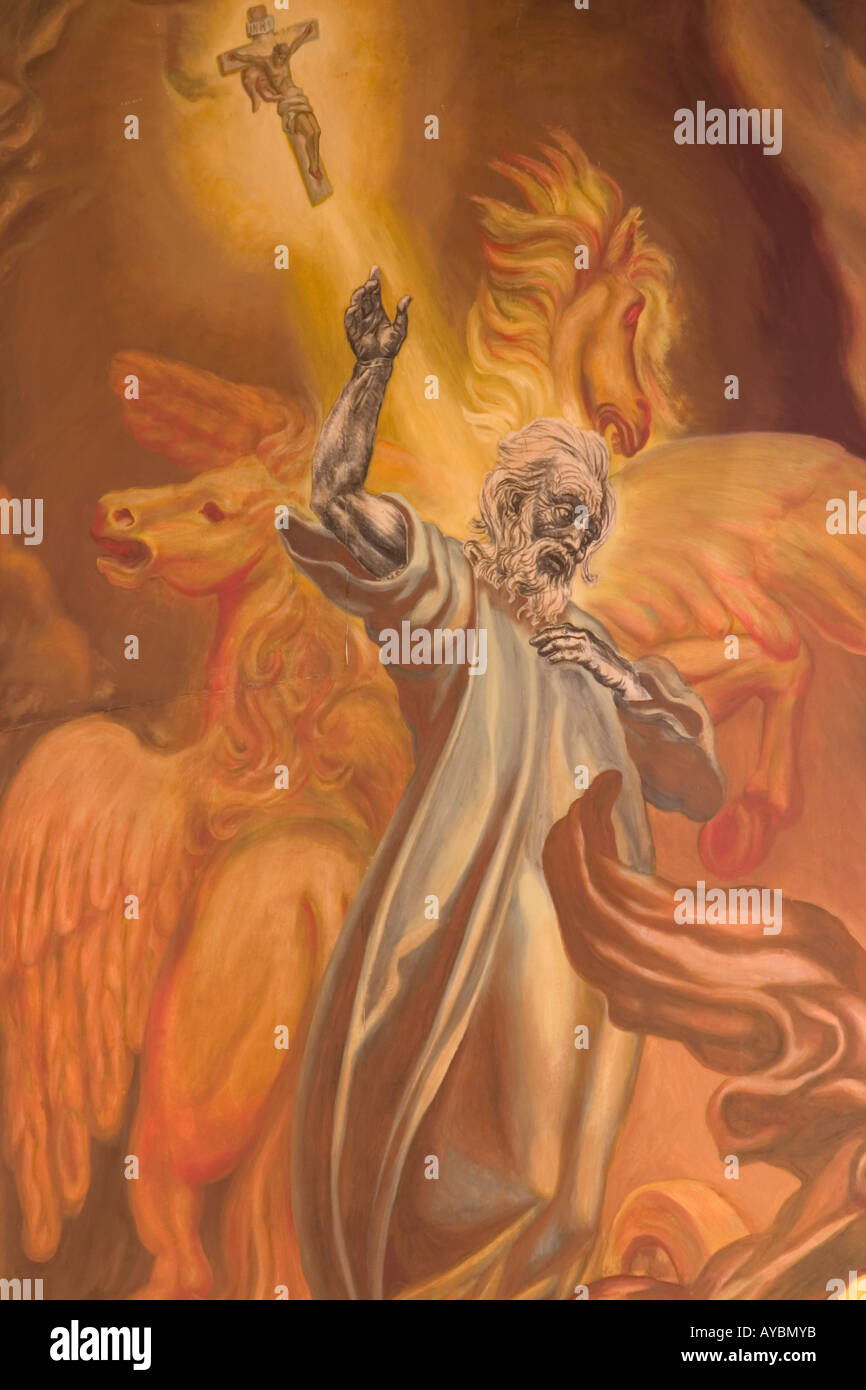 The Prophet Elijah being taken to heaven on a chariot. Wall mural ...