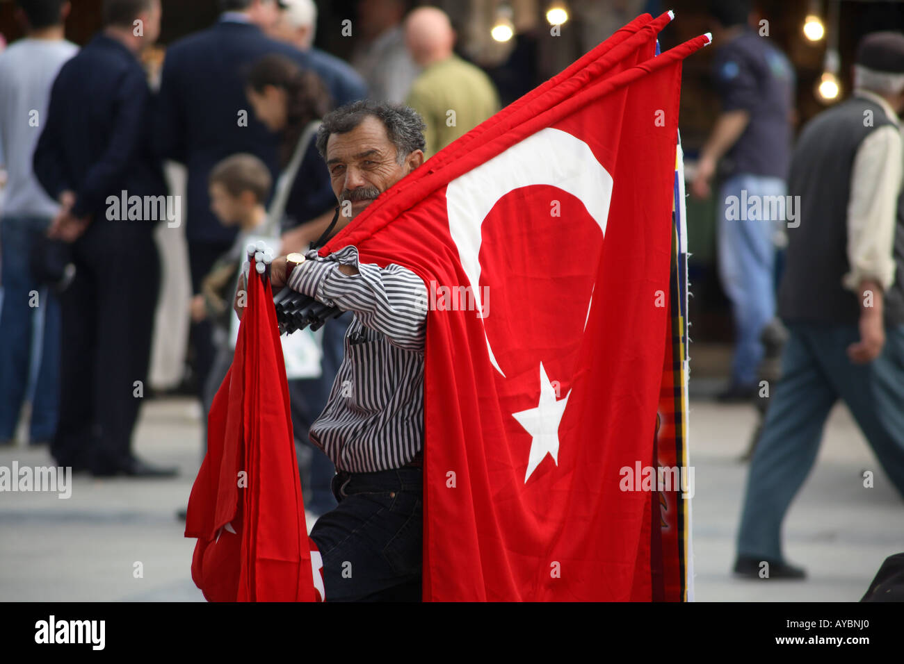 Turkish flag man hi-res stock photography and images - Alamy