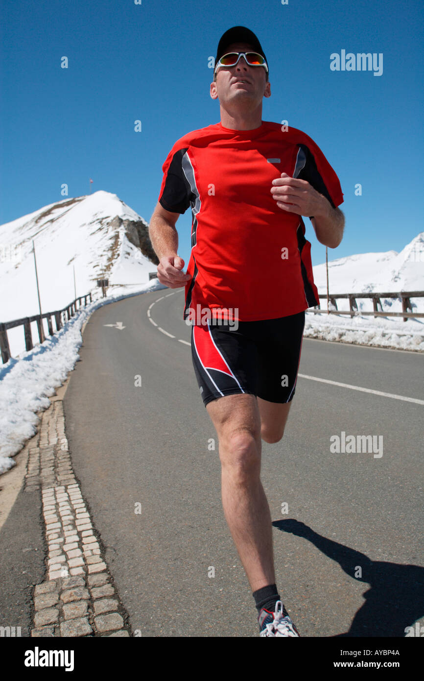 Großglockner; running; jogging Stock Photo - Alamy