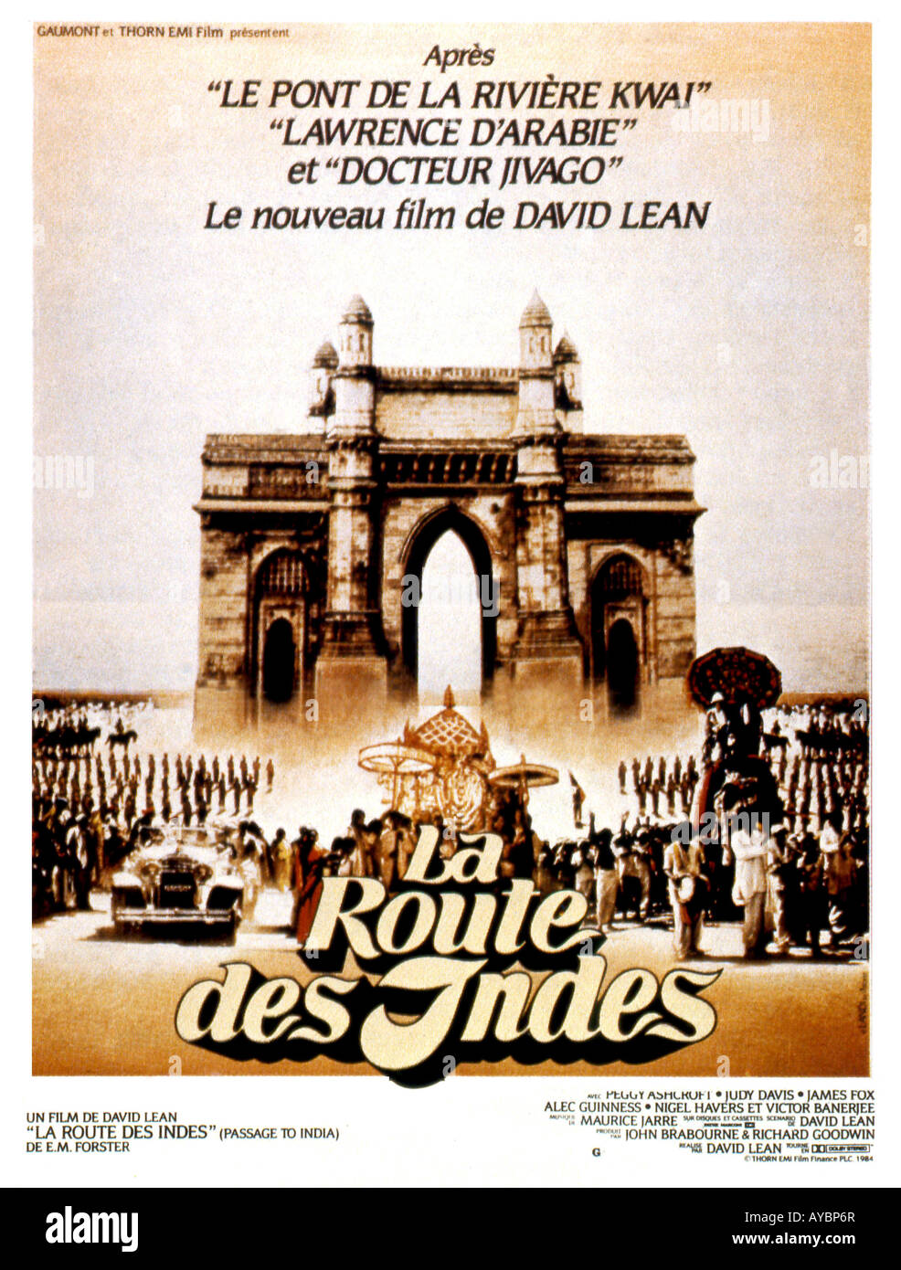 A Passage To India Year 1984 Director David Lean French Movie Poster