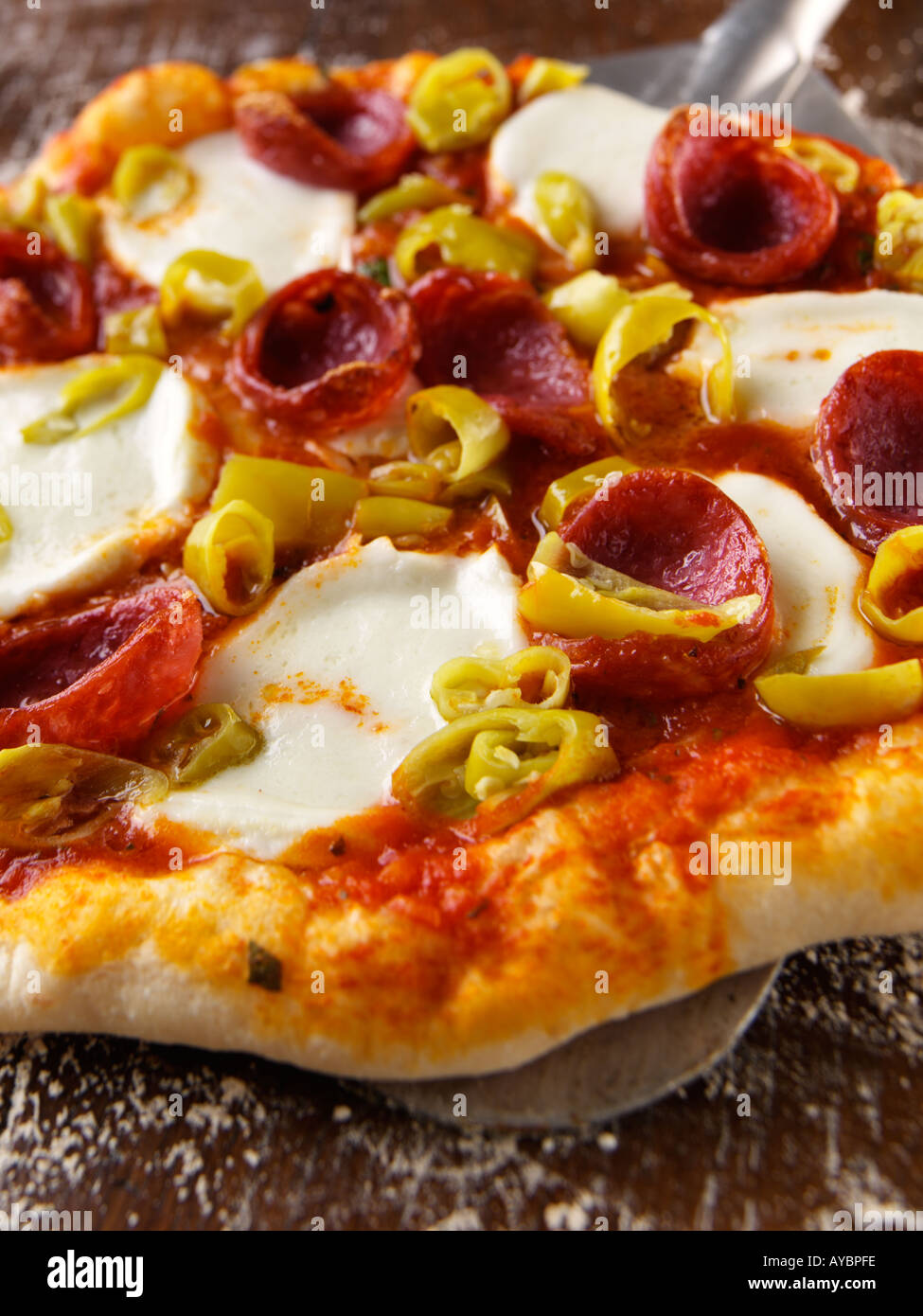 Individual pepperoni pizza hi-res stock photography and images - Alamy