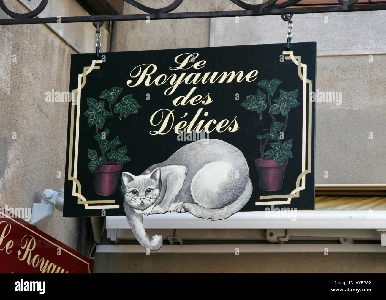 Sign with cat hi-res stock photography and images - Alamy
