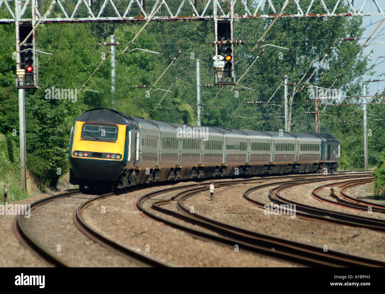 Class 43 high speed train travelling on the midland mainline in ...
