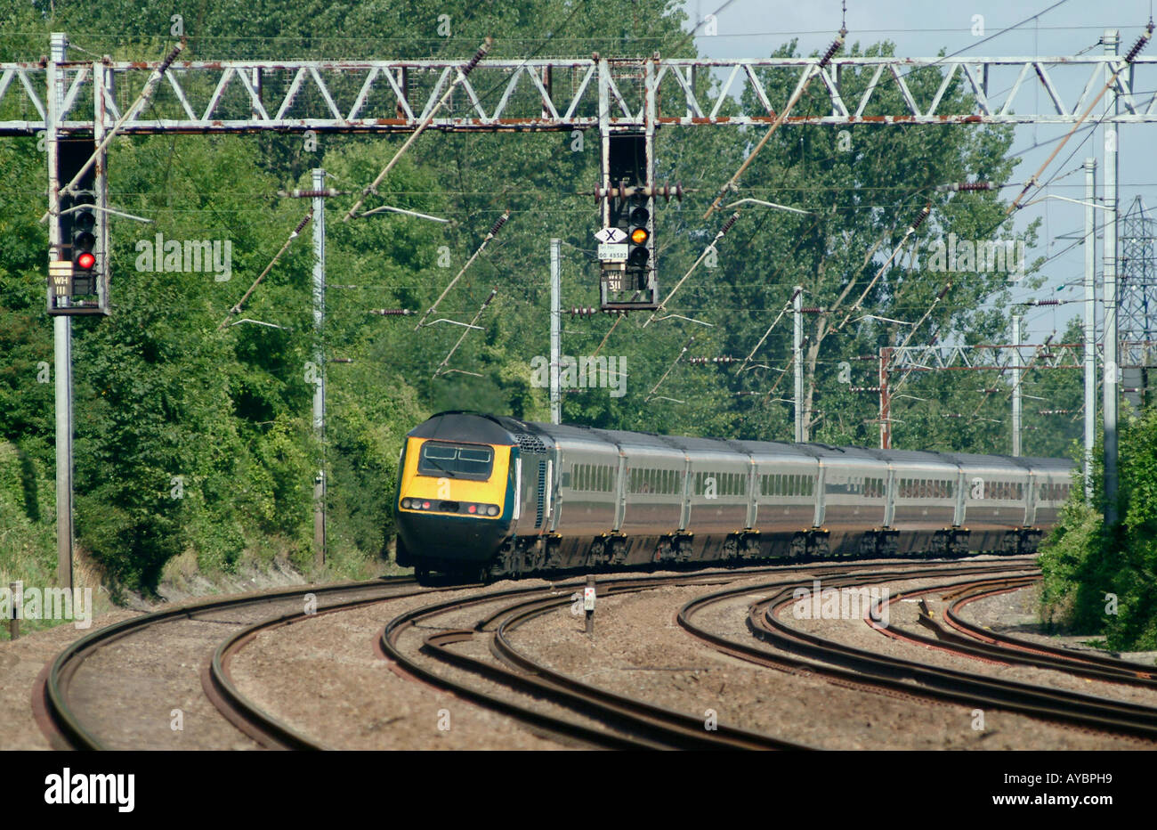 Class 43 high speed train travelling on the midland mainline in ...