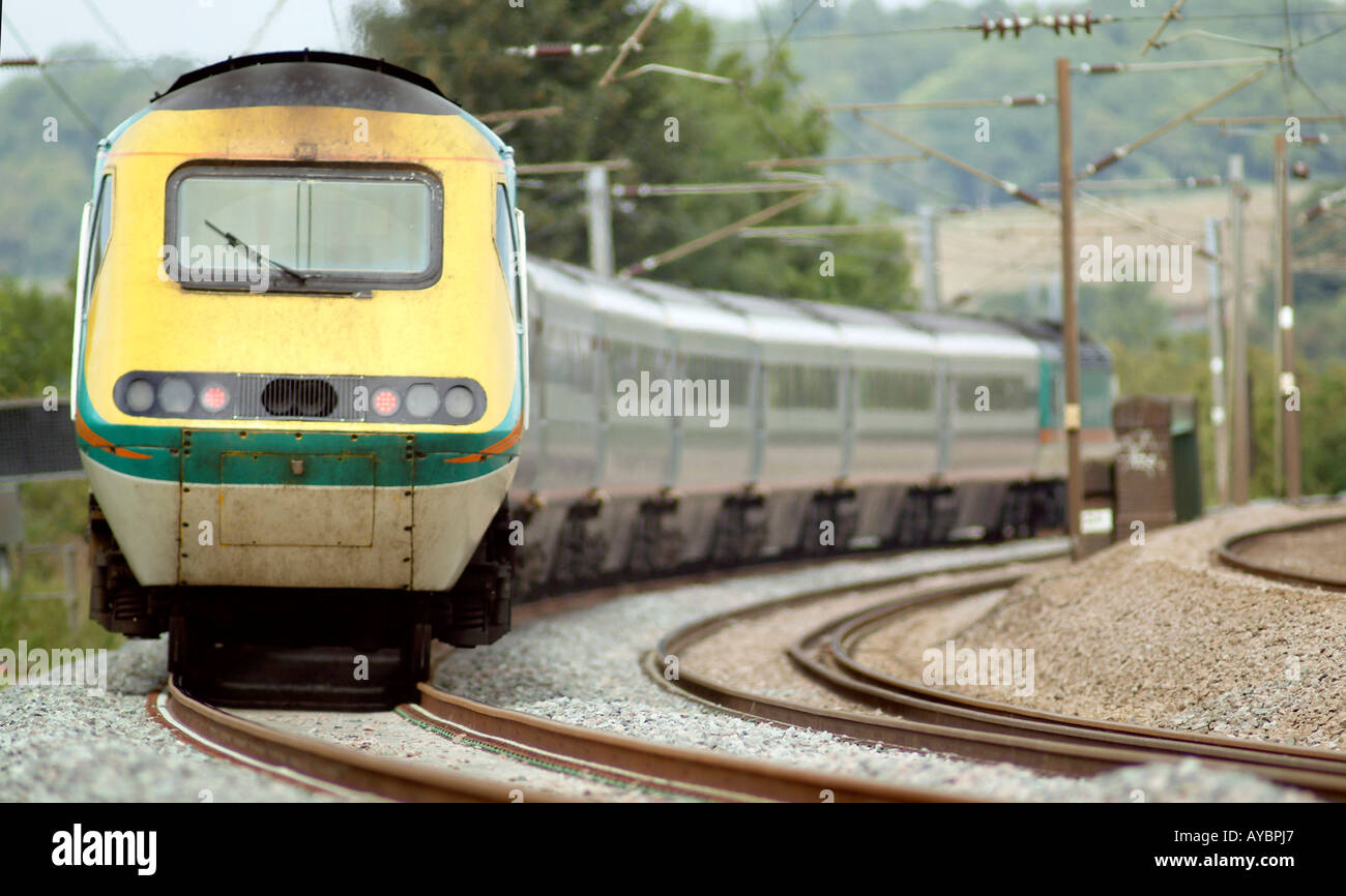 Midland mainline class 43 high speed train travelling through the ...