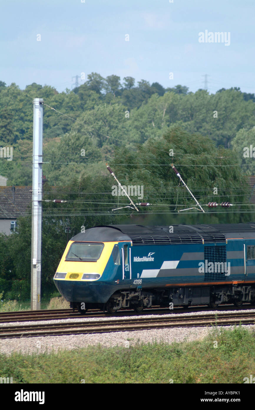 Midland mainline class 43 high speed train travelling through the ...
