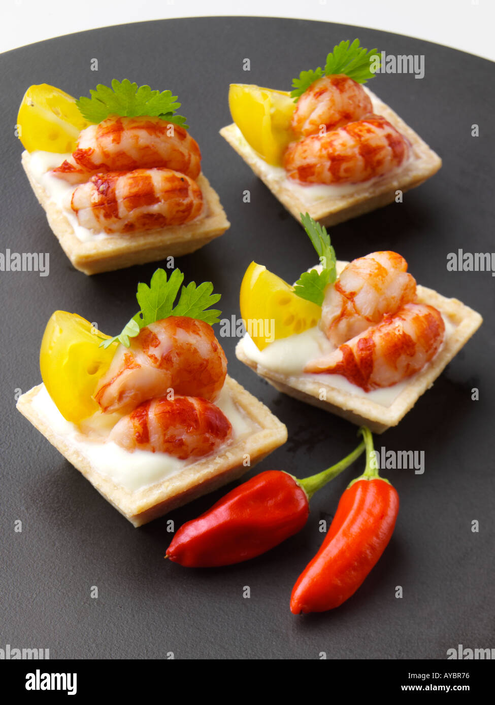 Crayfish canapes seafood appetizers hi-res stock photography and images ...
